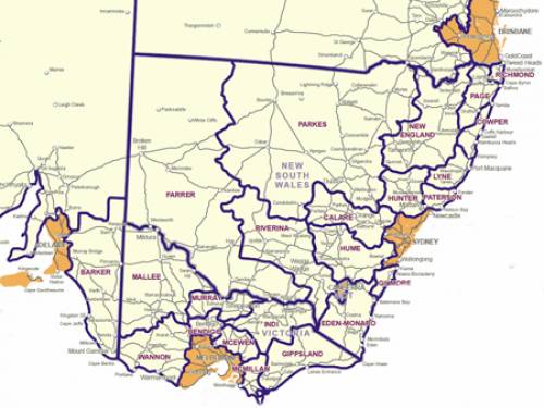 Australian Electorate Map